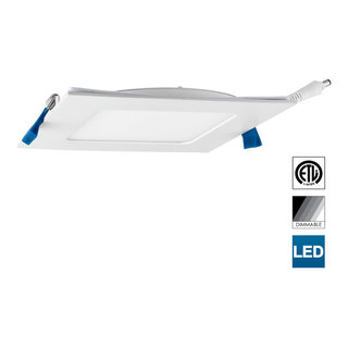 Sunlite LED 6" Square Slim Downlight, 12W, Dimmable, 50K Super White ...