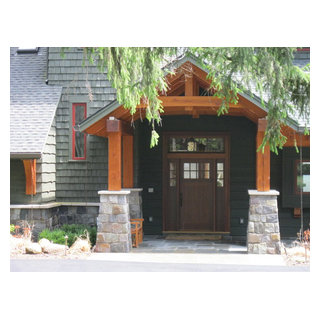 Front entry - Rustic - Verandah - New York - by Design Works ...