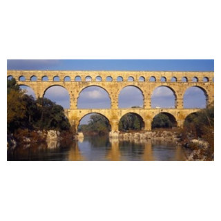 Aqueduct Pont Du Gard Provence-Alpes-Cote D'Azur France Print, 24 x 12 ...