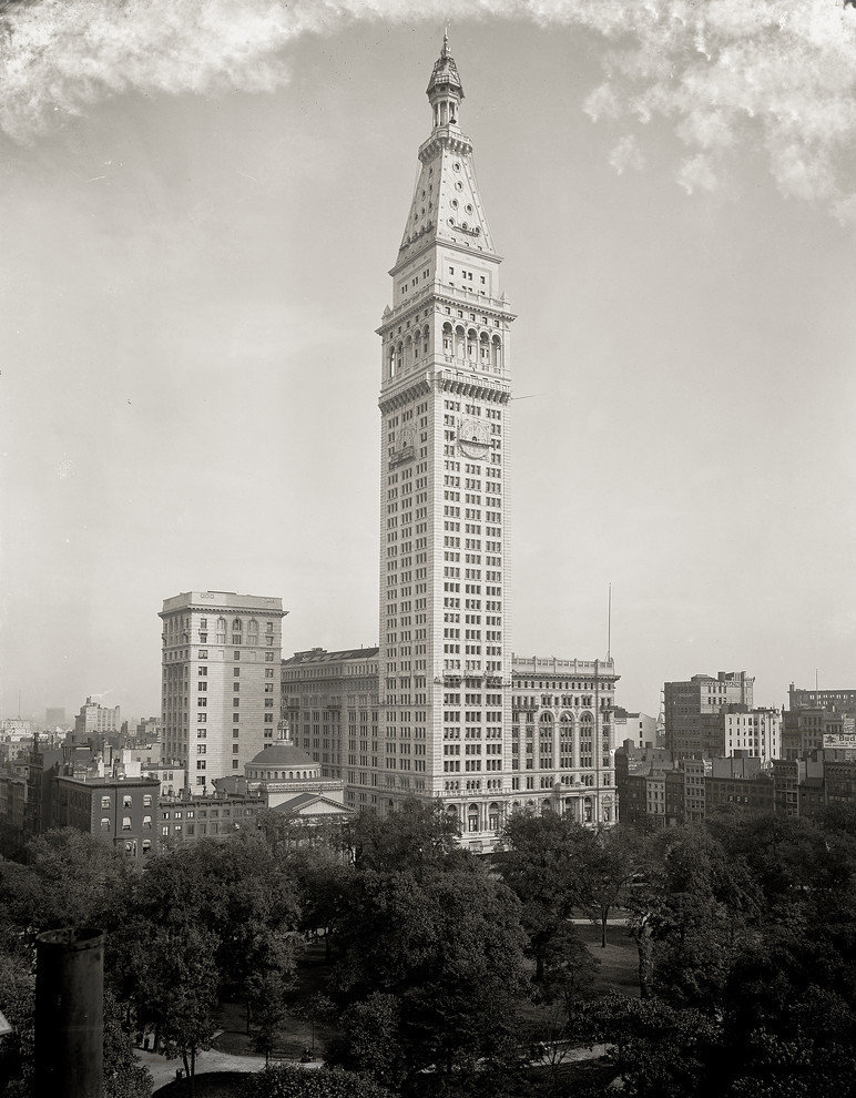 Met Life Building Under Construction Print, 18" x 24" - Contemporary ...