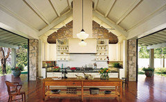 Help! How to center stove in kitchen for best visual