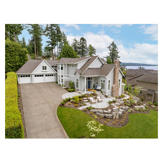 Remodeled House Front - Beach Style - Exterior - Seattle - by McAdams ...