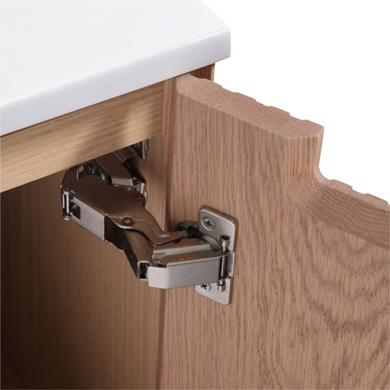 Fiore Wall Mount Modern Bathroom Vanity, Oakwood, 60" - Contemporary ...