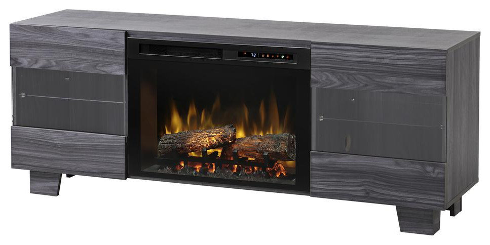 Henley 55'' Wide Rectangular Console Table with Metal Top in Blackened ...