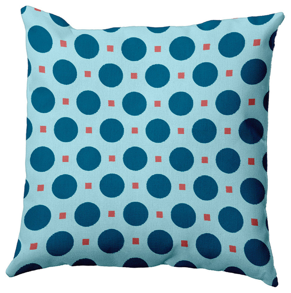 Dot Dash Geometric Print Pillow, 26" x 26" - Contemporary - Decorative ...