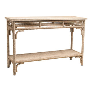 Currey and Company 3000-0012 Olisa Rope Console Table - Beach Style ...