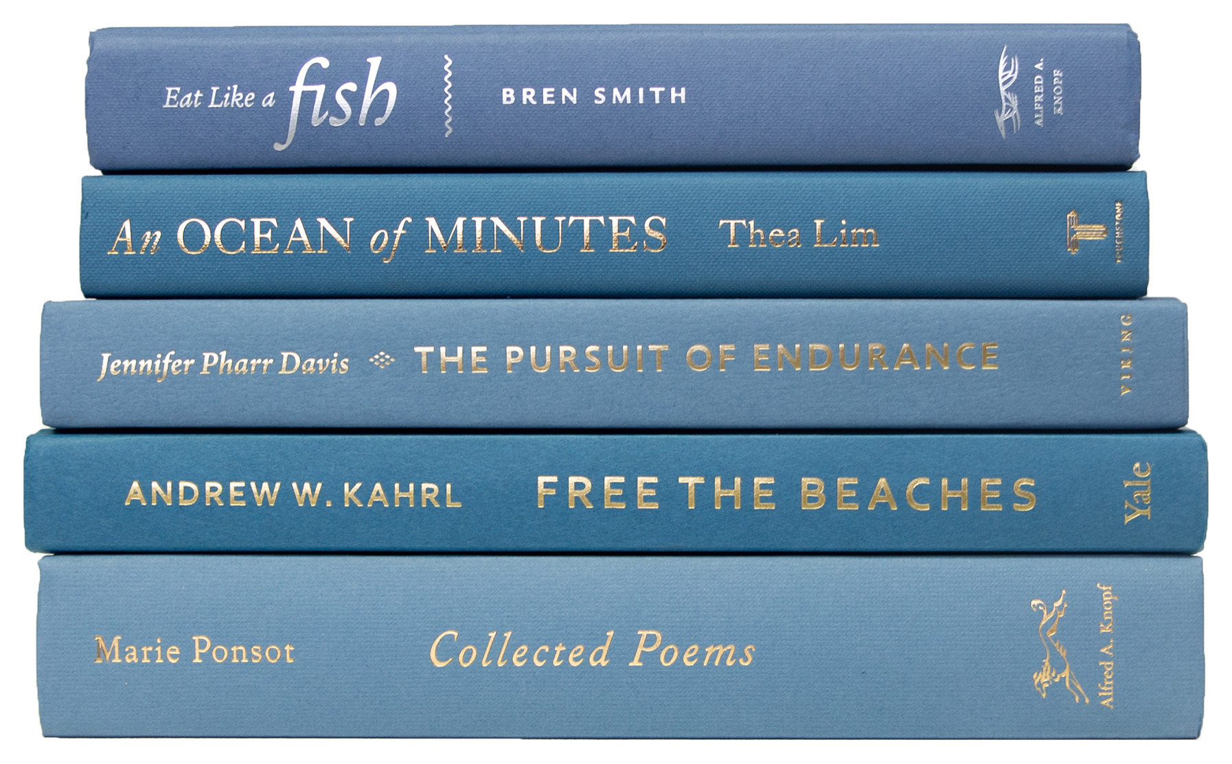 Modern Marlin Book Stack, 5-Piece Set - Traditional - Books - by Booth ...