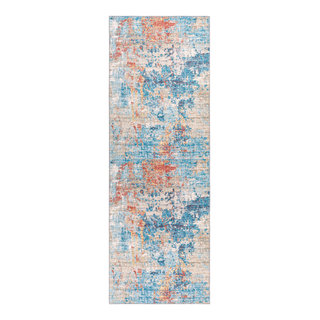 Iris Modern Area Rug, 2'6"x7'6" - Contemporary - Hall And Stair Runners ...