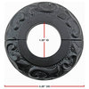 Radiator Flange Black Aluminum Escutcheon Ring Plate 1 1/4'' ID Pack of ...