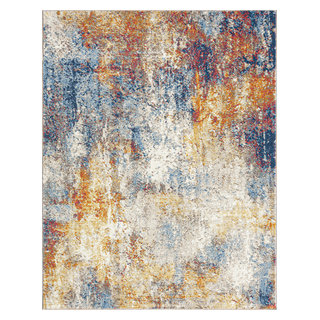 Clive Contemporary Abstract Area Rug, 7'11'' X 10'3'' - Contemporary ...