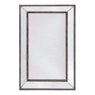 Great Embellishing Mirror With Classy Frame - Transitional - Wall ...