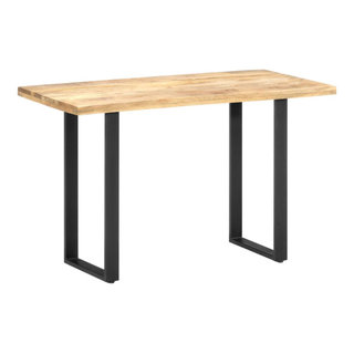 Vidaxl Dining Table 47.2"x23.6"x29.9" Solid Mango Wood - Industrial ...