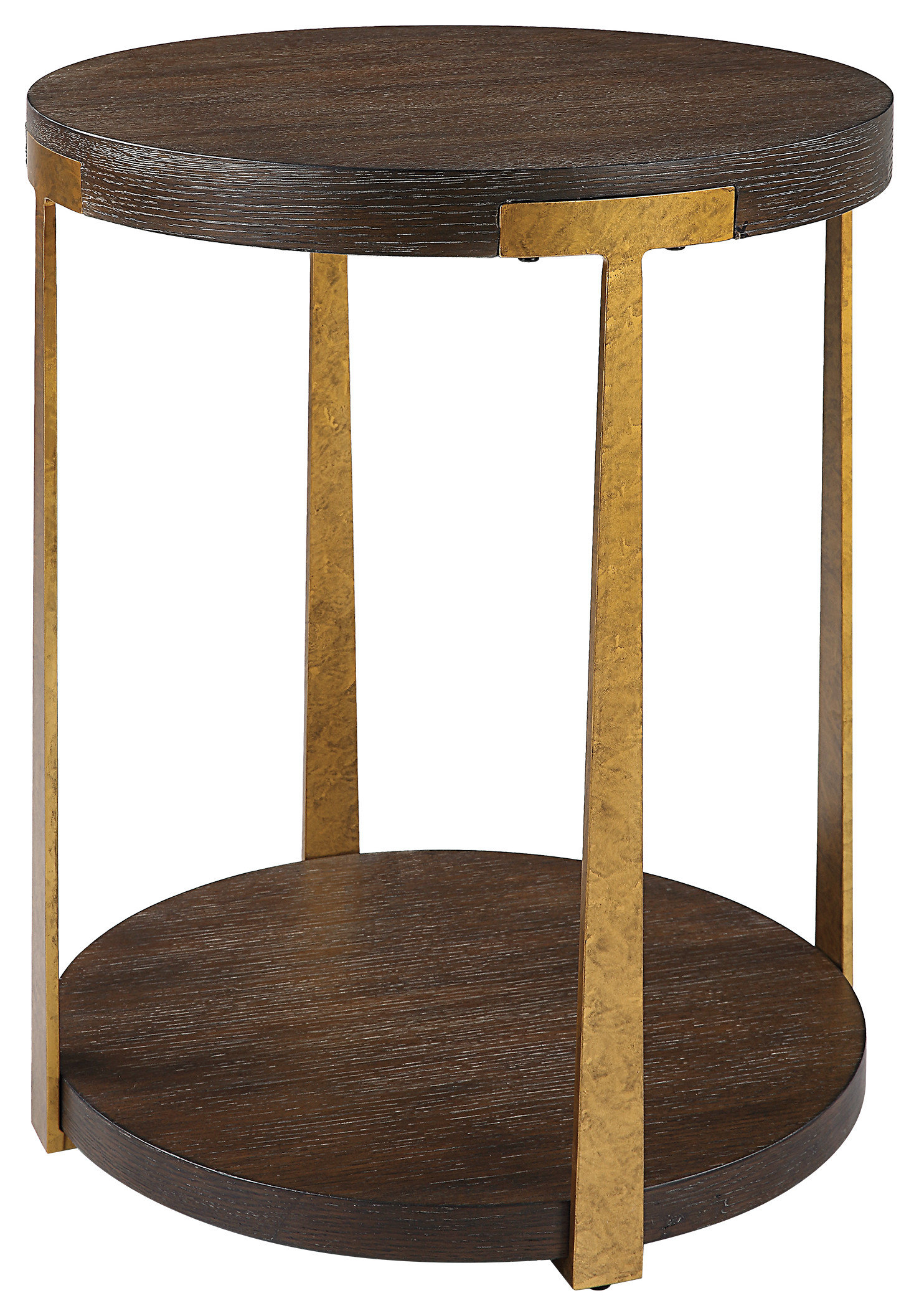 Uttermost Palisade Round Wood Side table - Contemporary - Side Tables And End Tables - by Modern ...