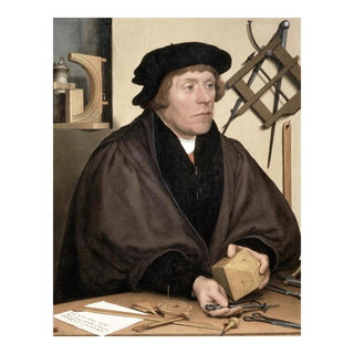 "Nicholas Kratzer (Inventor of Polyhedral Sundial)" Paper Art, 33"x42 ...