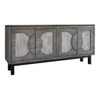 Matla Two tone Solid Wood Sideboard / Console - Farmhouse - Buffets And ...