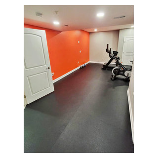 Upper Marlboro, MD Basement Renovation - Victorian - Home Gym ...
