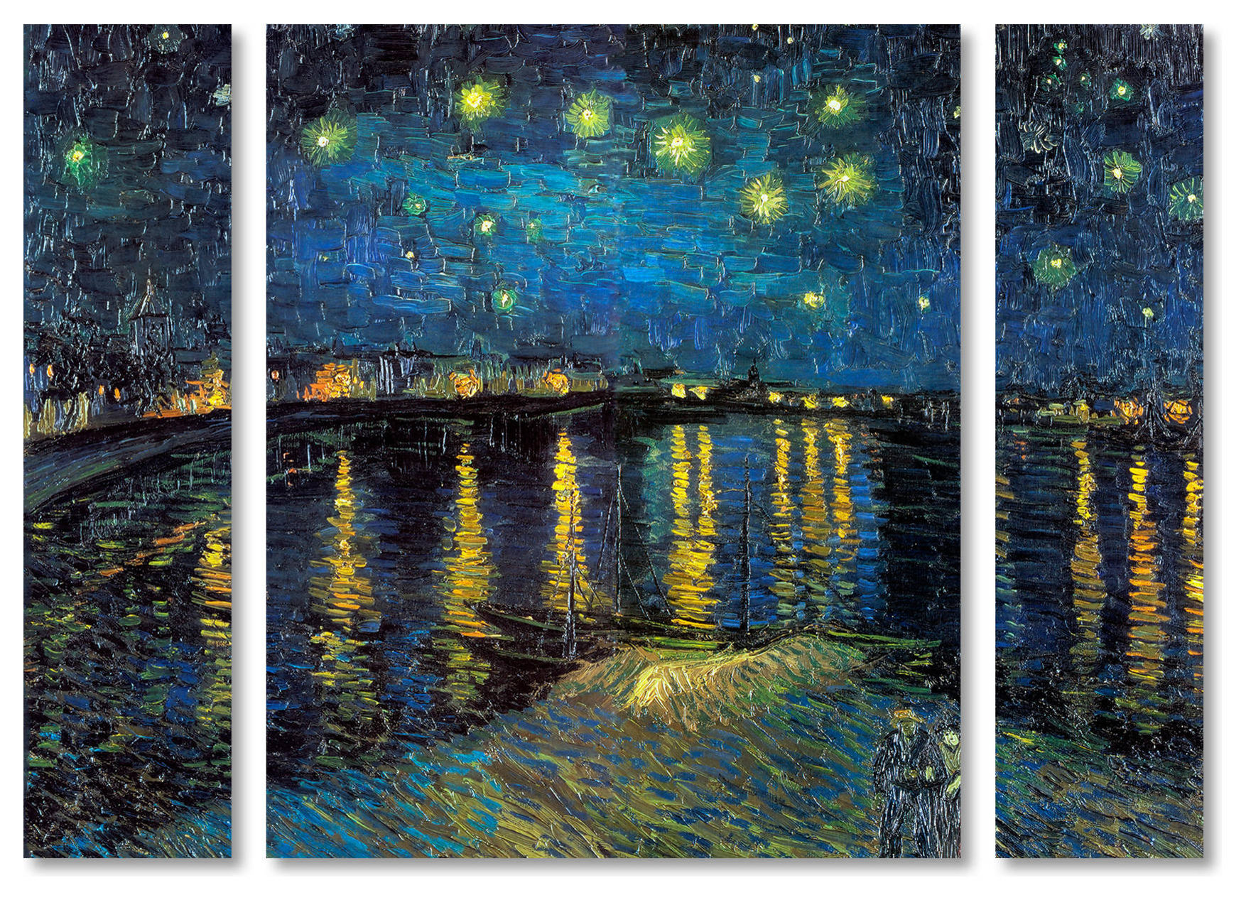 Vincent van Gogh 'The Starry Night II' Multi Panel Art Set, 32"x24 ...