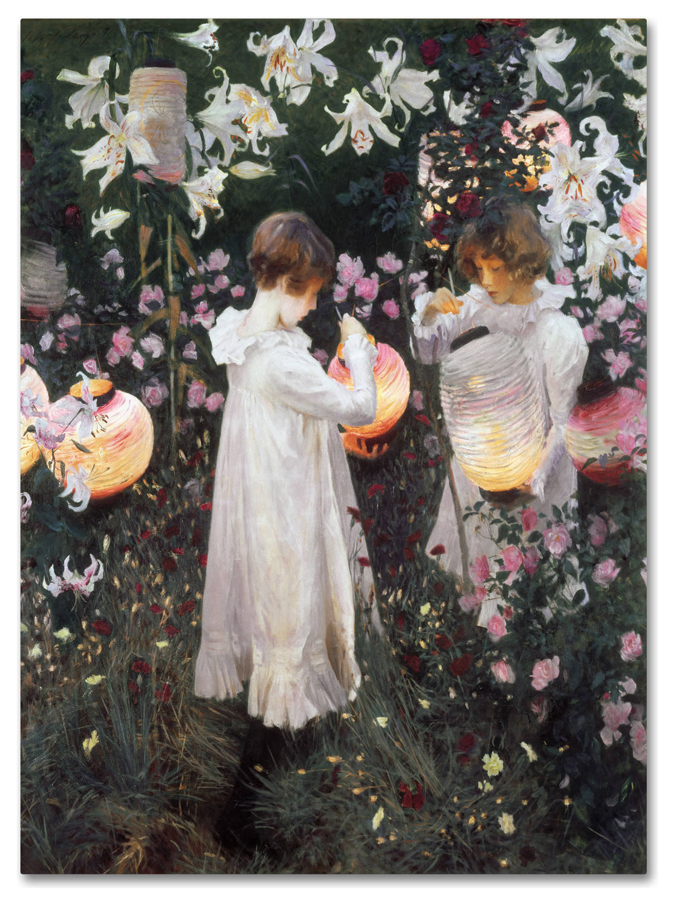 John Singer Sargent 'Carnation Lily Rose' Canvas Art, 32"x24 ...