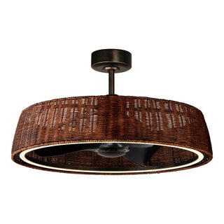 Tulum LED Fandelight in Dark Bronze - Tropical - Ceiling Fans - by ...