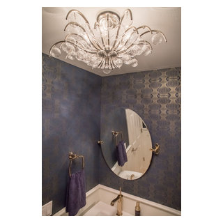 Traditional with a Twist - Contemporary - Powder Room - Cedar Rapids ...