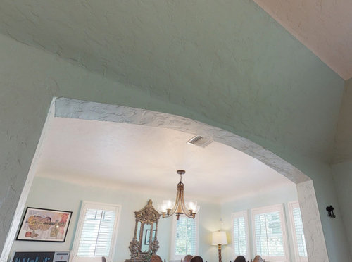 Smoothing out textured walls, ceilings, and arches