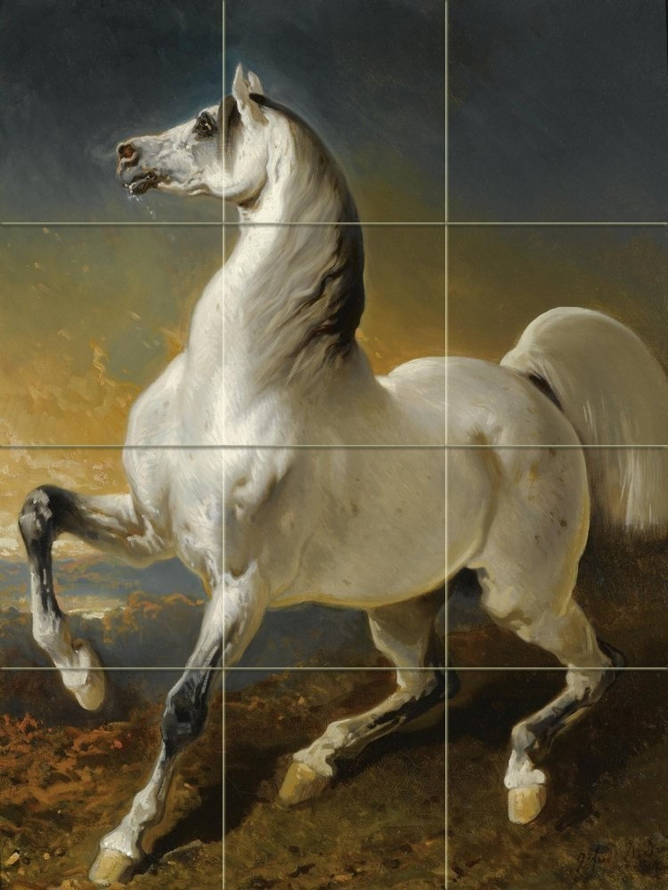 Tile Mural French Kitchen Bathroom Wall Backsplash, Four Inch Marble ...