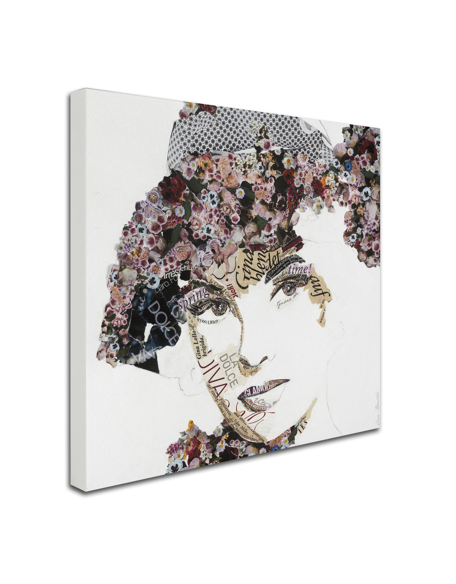 'Gina' Canvas Art by Ines Kouidis, 24" x 24" - Traditional - Prints And ...