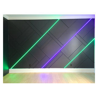 Neon Accent Wall - Modern - Bedroom - Montreal - by AFCON Construction ...