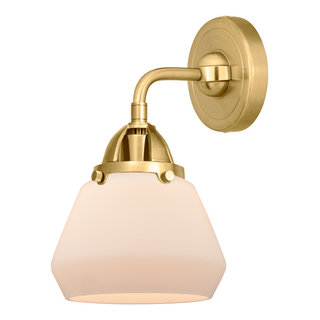 Innovations 288-1W-SG-G171-LED Fulton 1 Light 6.75" Sconce, Satin Gold ...