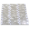 Athens Silver Cream 2x4 Subway Tile Marble Polished Haisa Wooden Beige ...