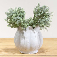 Carved White Marble Lotus Vase-Guru - Asian - Vases - by De-cor | Houzz