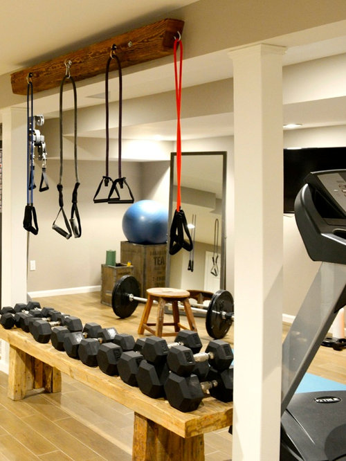 Rustic Industrial Gym Design