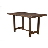 Emery Pub Height Dining Table Walnut - Rustic - Indoor Pub And Bistro ...