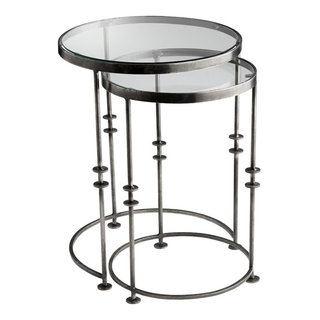 Cyan Design Abacus Nesting Tables, Raw Steel - Industrial - Coffee ...