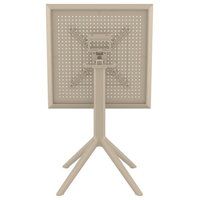 Sky 24 inch Square Folding Table in White finish - Contemporary ...