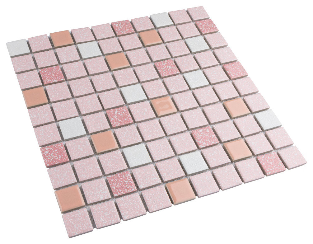 Crystalline Straight Edge Porcelain Floor and Wall Mosaic Tile Sample ...