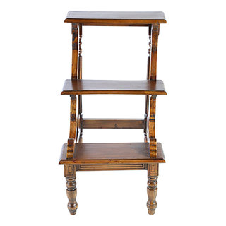 Library 3 Step Wood Step Stool - Traditional - Ladders And Step Stools ...