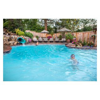 Nichole Ct Pool Party - Mediterranean - Portland - by Paradise Restored ...