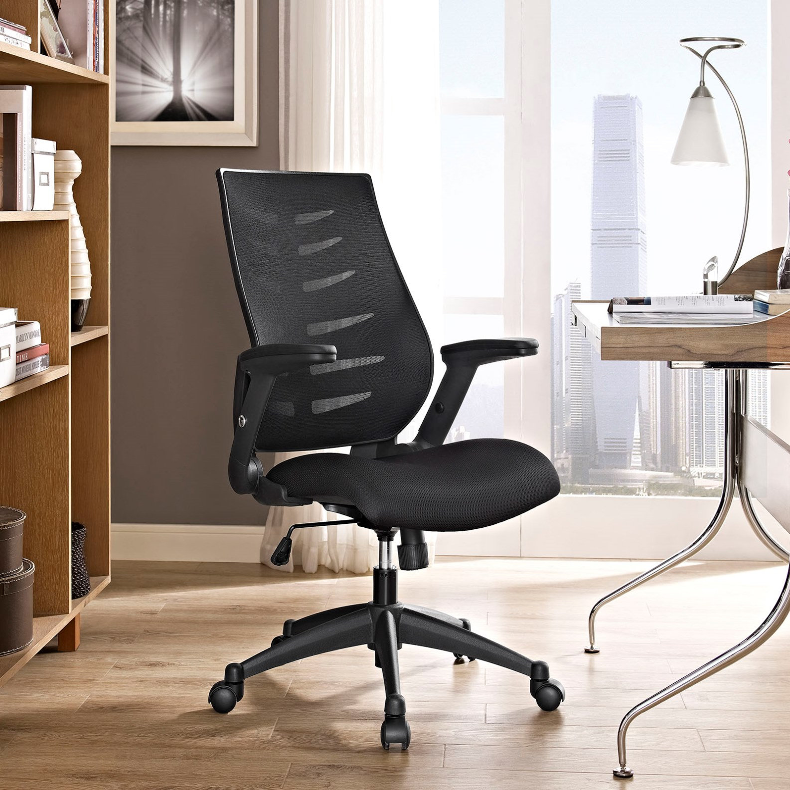Modern Contemporary Urban Design Work Home Office Office Chair, Black ...