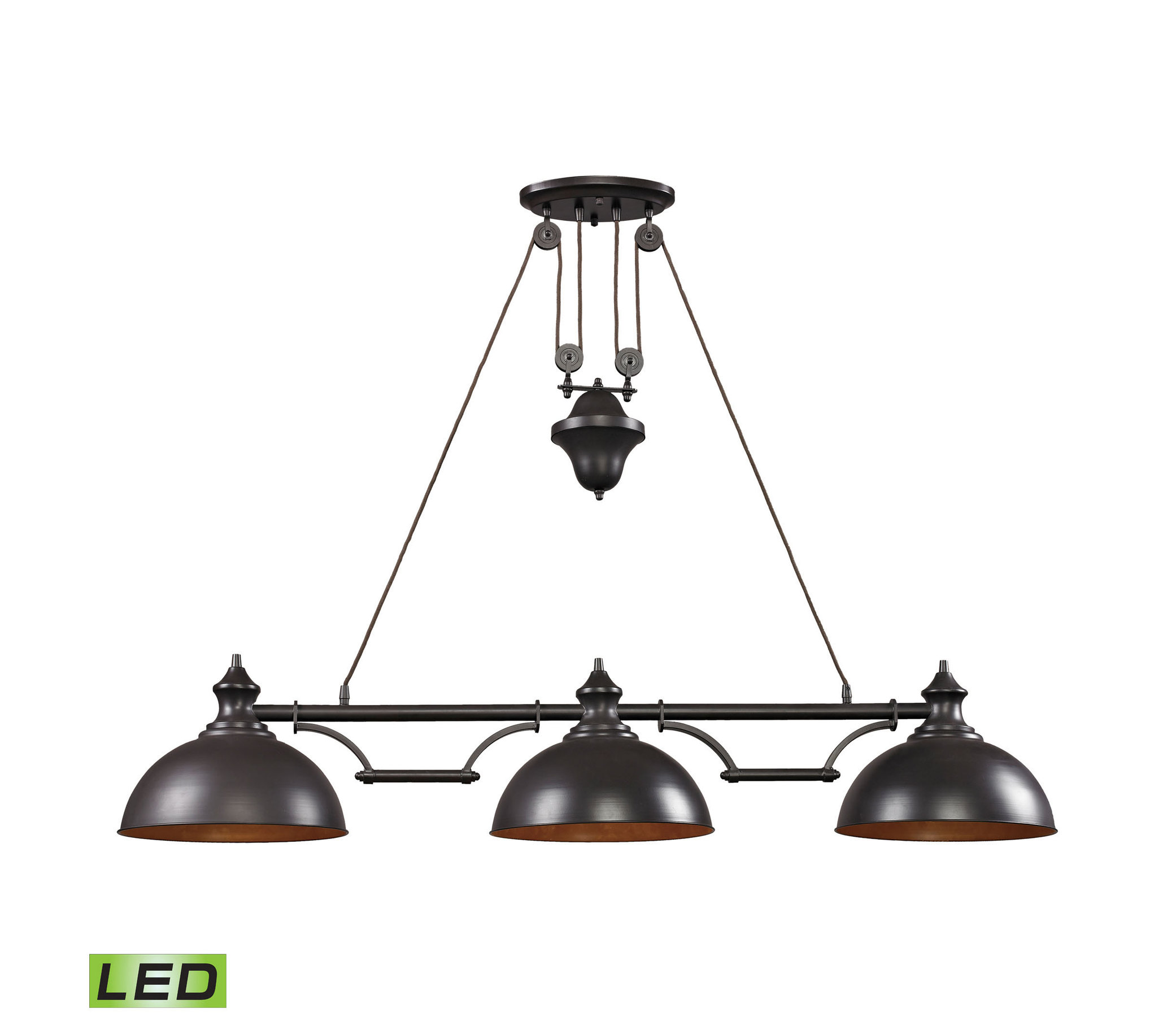 Farmhouse 3-Light Island Fixture - Farmhouse - Kitchen Island Lighting ...