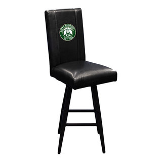 Milwaukee Bucks Secondary Swivel Bar Stool With Black Vinyl ...