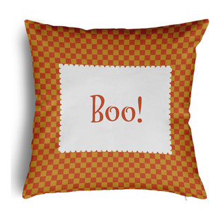 Halloween Boo Checks Accent Pillow With Removable Insert, 24"x24 ...