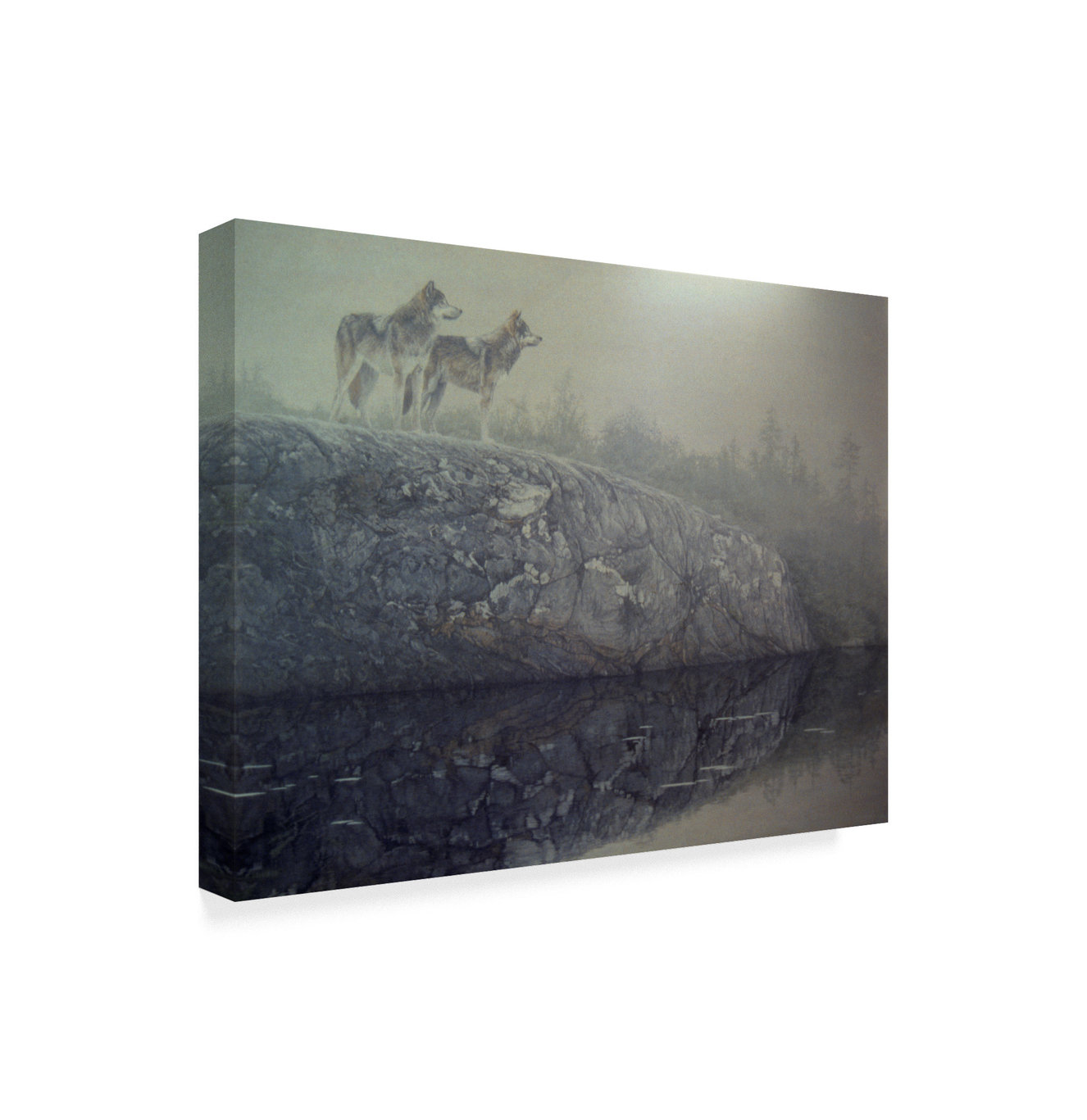 Ron Parker 'Northern Pond' Canvas Art, 47"x35" - Rustic - Prints And ...