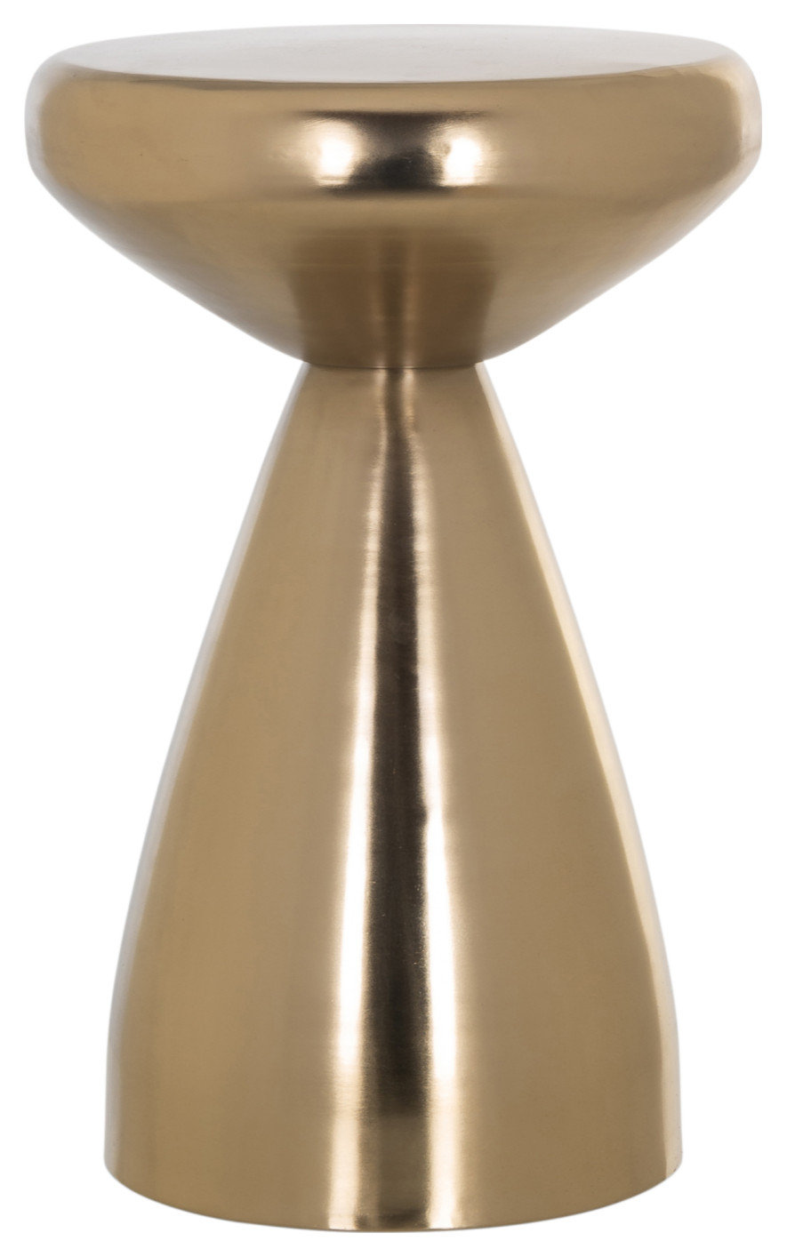 Gold Pedestal End Table | OROA Arlo - Contemporary - Side Tables And ...