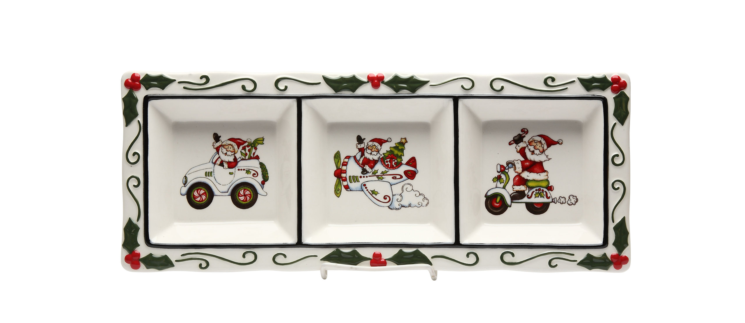 3-Section Plate - Contemporary - Specialty Serveware - by Cosmos Gifts ...