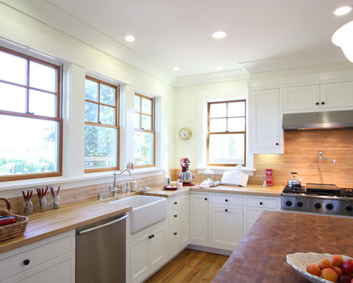 Wood Tile Backsplash | Houzz