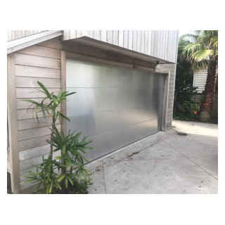 Aluminium garage door - Beach Style - Garage - Auckland - by Knight ...