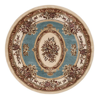 Well Woven Timeless Le Petit Palais Traditional Medallion Light Blue ...