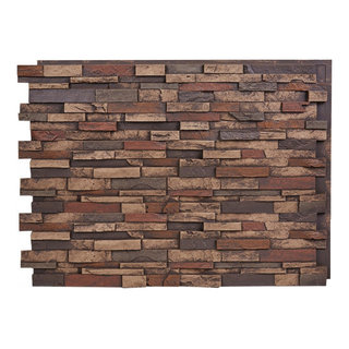 Everest Faux Stone Wall Panel, 36"x48" Wall Panel - Rustic - Wall ...