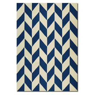 Couristan Covington Herringbone Rug Rug, 7'10" Round - Contemporary ...